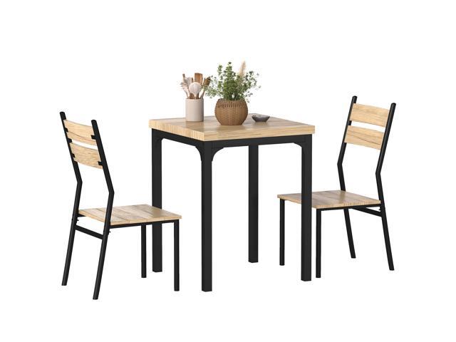 Click here for HOMCOM 3 Piece Dining Table Set for 2  Modern Kitc... prices