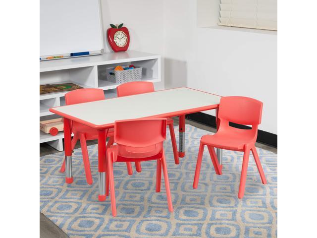 Click here for EMMA + OLIVER 23.625 W x 47.25 L Red Plastic Activ... prices