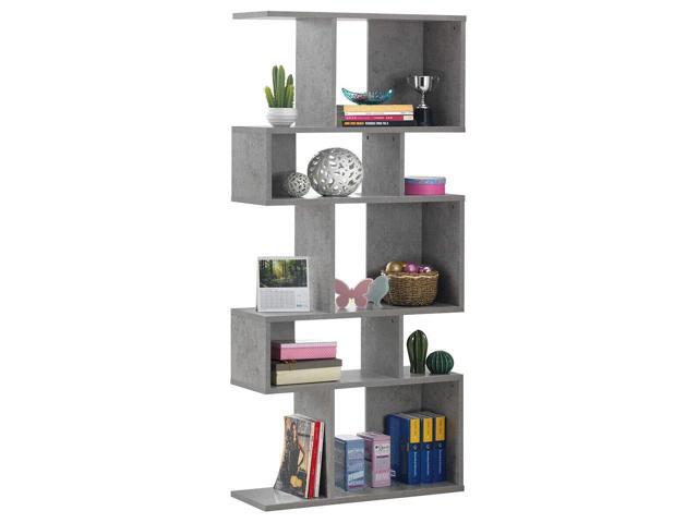 Click here for Giantex 5-Tier Geometric Bookshelf  70 Tall Wood F... prices