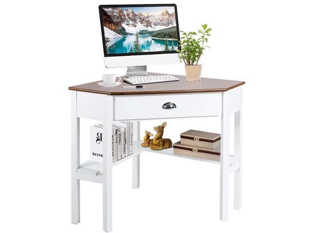 Click here for Tangkula Corner Desk  Corner Computer Desk with Dr... prices