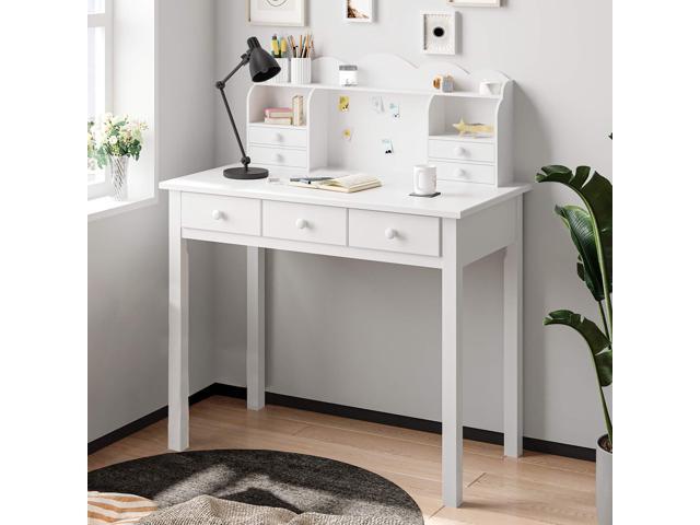 Click here for ADORNEVE Writing Desk with 7 Drawers  Home Office... prices