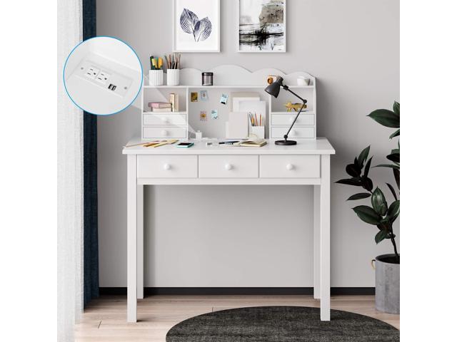 Click here for ADORNEVE Writing Desk with USB Port  Home Office D... prices