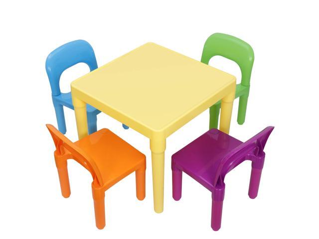 Click here for Kids Table and 4 Chairs Set  Toddler Table Plastic... prices