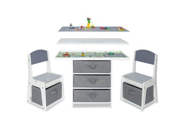 Click here for Milliard Kids 3-in-1 Play Table and Chair Set Wood... prices