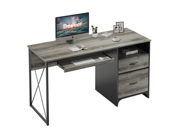 Click here for Bestier Office Desk with Drawers  55 inch Industri... prices
