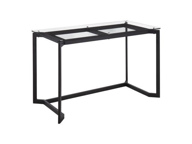 Click here for LumiSource Masters Glass Desk  Home Office Desk  C... prices