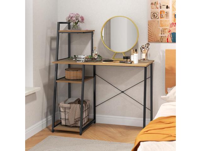 Click here for POWERSTONE 40 Computer Desk with 4-Tier Storage Sh... prices