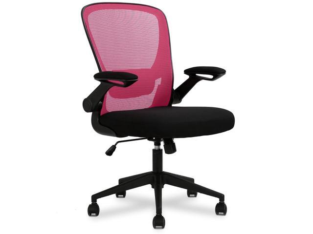 Click here for Dkeli Home Office Chair Pink Ergonomic Desk with A... prices