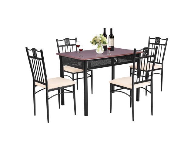 Click here for COSTWAY 5 Pieces Dining Table Set  Modern Kitchen... prices