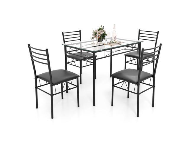 Click here for NAFORT 5-Piece Dining Table Set for 4  Modern 3/8... prices