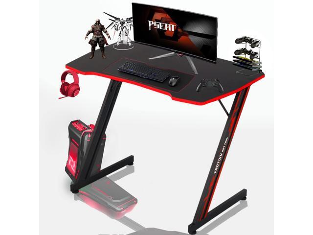 Click here for 35 Z-Shaped Gaming Computer Desk with Hook - Cheap... prices