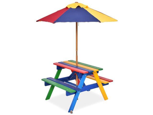 Click here for Kids Picnic Table Set w/Removable & Foldable Umbre... prices