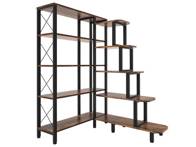 Click here for Large Corner Bookshelf Bookcase  Industrial Revers... prices