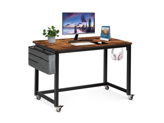 Click here for Spurgehom Rolling Computer Desk with 4 Smooth Whee... prices