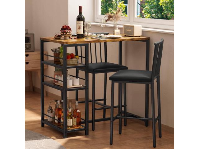 Click here for Gizoon Dining Table Set for 2 with 3 Storage Shelv... prices