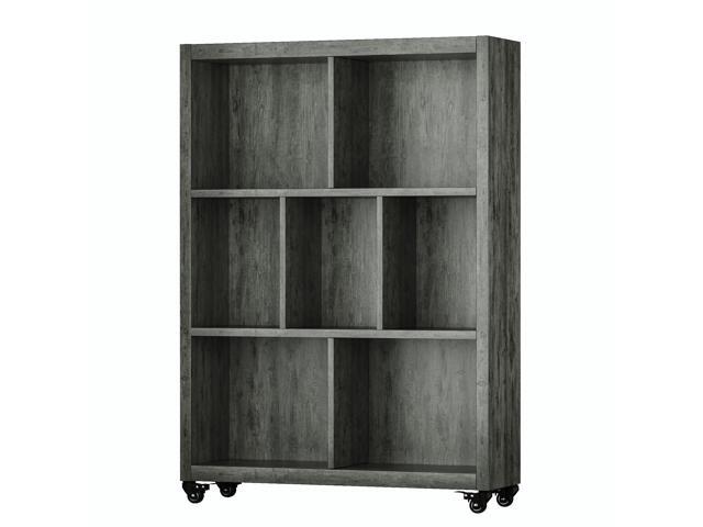 Click here for FUSUNBAO 7-Cube Style Bookshelf with Wheels Frame... prices