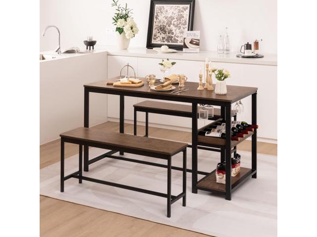 Click here for Giantex Dining Table Set for 4  3-Piece 55 L Kitch... prices