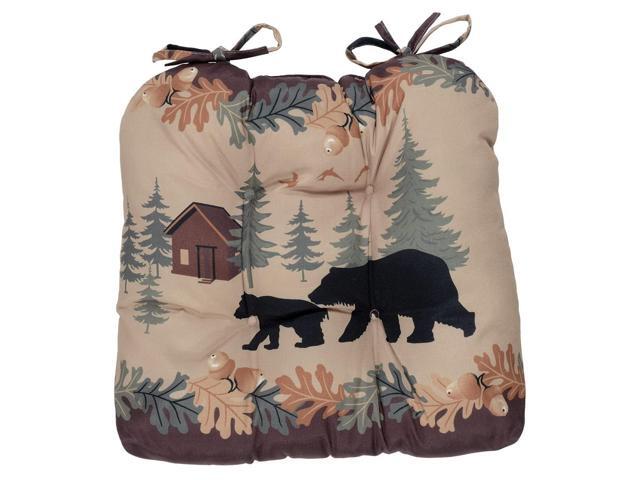 Click here for BLACK FOREST DECOR Cozy Cabin Bears Chair Pad - Ru... prices