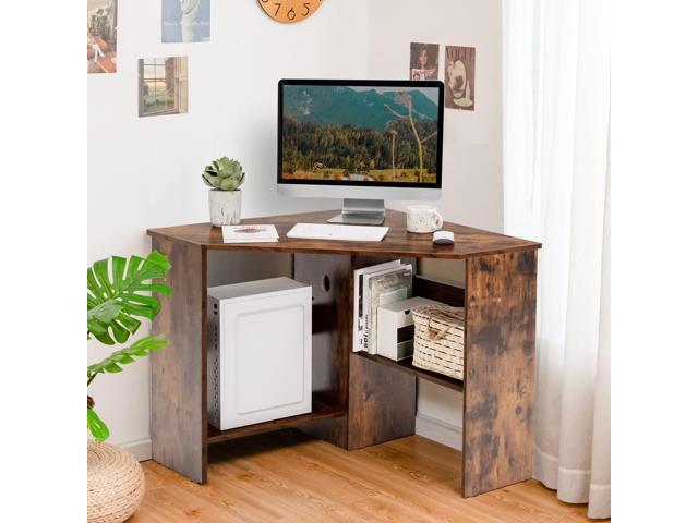 Click here for Tangkula Corner Desk  90 Degrees Triangle Computer... prices