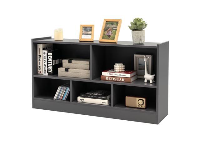 Click here for Tangkula 5 Cube Bookcase  2 Tier Wooden Storage Op... prices