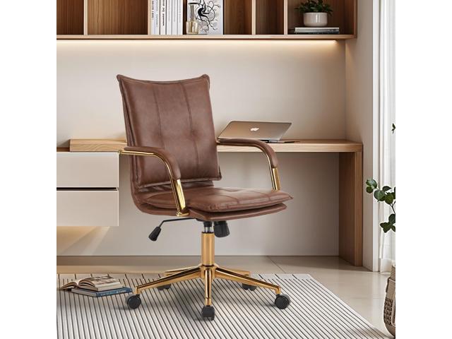 Click here for MOJAY Mid-Back Ergonomic Leather Office Desk Chair... prices