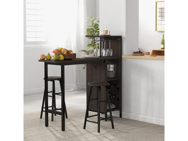 Click here for Giantex 3 Pieces Bar Table and Stools Set  Bistro... prices