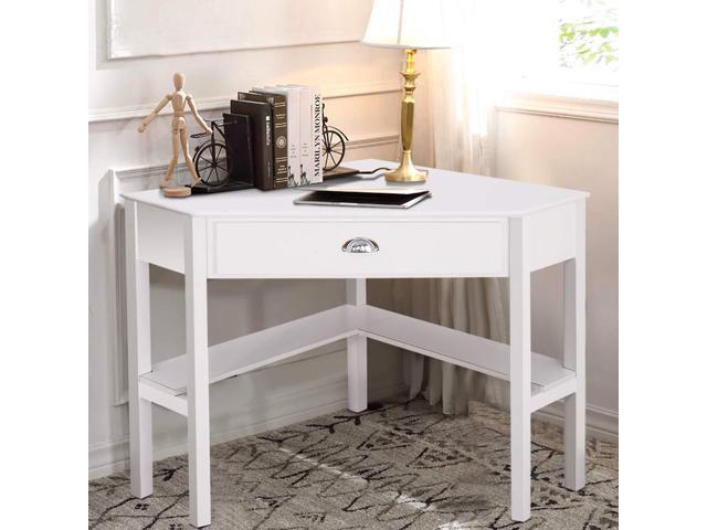 Click here for Corner Desk  Triangle Desk with Drawers and Shelve... prices