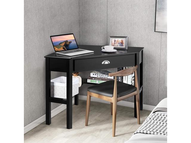 Click here for Corner Desk  Triangle Desk with Drawers and Shelve... prices