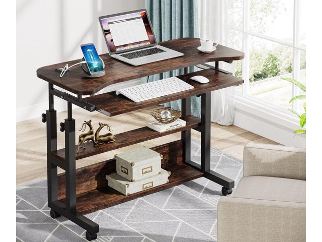 Click here for Tribesigns Portable Desk with Power Outlets  Heigh... prices