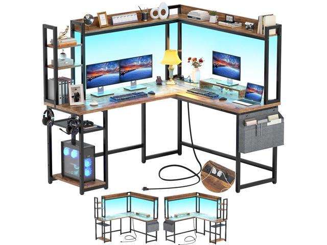 Click here for Aheaplus L Shaped Desk with Power Outlet  L Shaped... prices