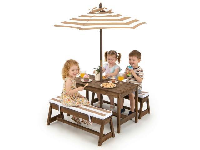 Click here for Costzon Kids Picnic Table  Toddler Wood Table & Ch... prices