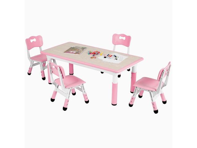 Click here for Arlopu Kids Table and 4 Chairs  Height Adjustable... prices