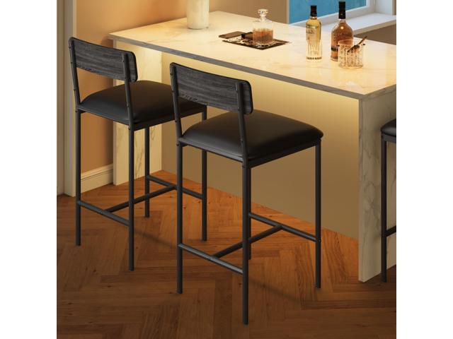 Click here for Amyove Bar Stools Set of 2  Upholstered Bar Chairs... prices