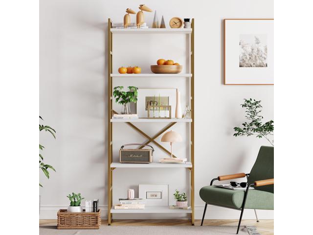 Click here for Vongrasig 5 Tier Bookshelf  Modern Tall Bookcase... prices