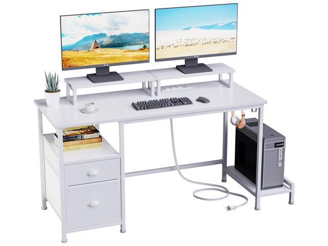 Click here for Furologee 47 Computer Desk with File Cabinet and P... prices