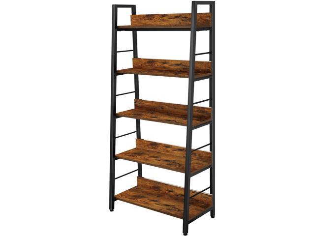 Click here for BATHWA 5 Tier Ladder Shelf Bookcase  Industrial Ru... prices