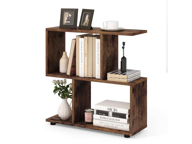 Click here for Giantex 3-Tier Geometric Bookshelf  24 Tall Wood S... prices