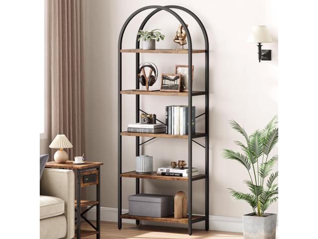 Click here for GAOMON 5 Tier Bookshelf Arched Bookcase Modern Sta... prices