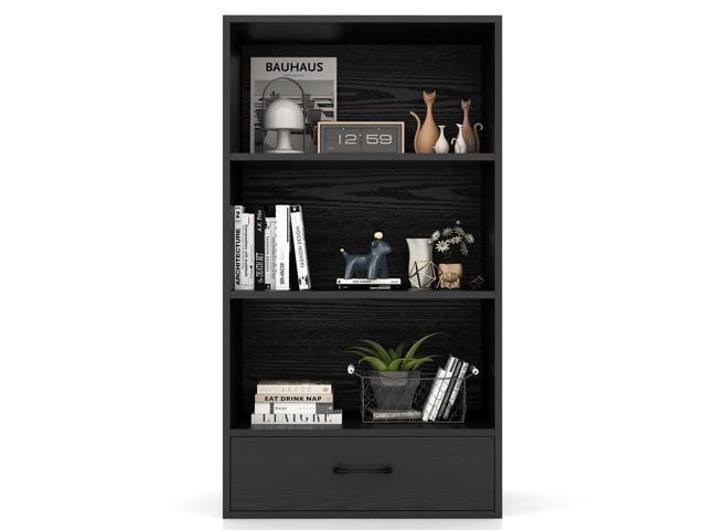 Click here for LOKO 4-Tier Bookcase with Storage Drawer  Modern O... prices