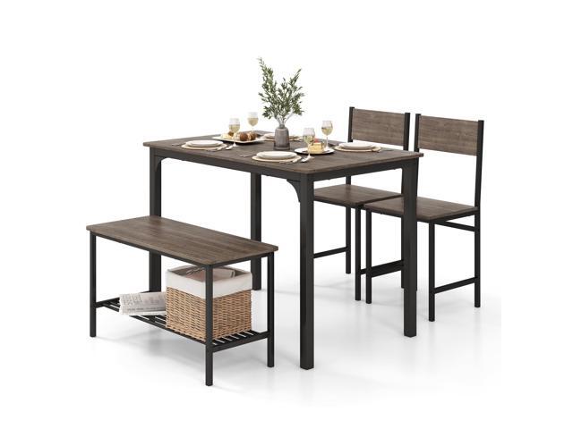 Click here for COSTWAY Dining Table Set for 4  Rectangular Kitche... prices