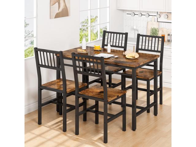 Click here for AWQM 47.2 Inch Dining Table Set for 4 Industrial T... prices