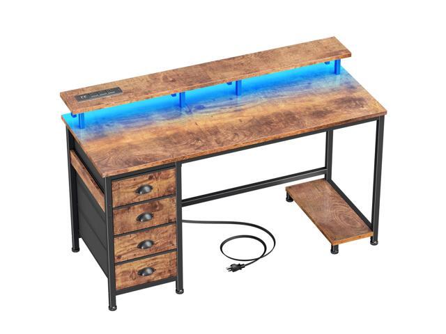 Click here for Furologee Computer Desk with Power Outlets & Monit... prices