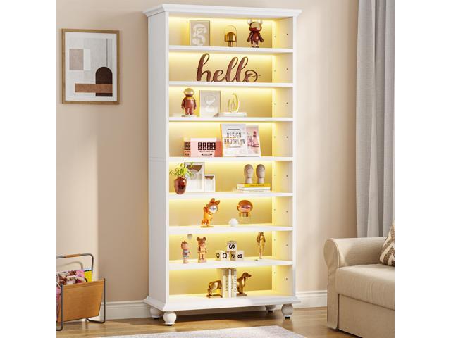 Click here for Tribesigns 69-Inch Tall Bookcase with LED Lighting... prices