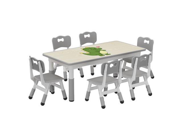 Click here for GAOMON Kids Table and 6 Chairs Set  Height Adjusta... prices