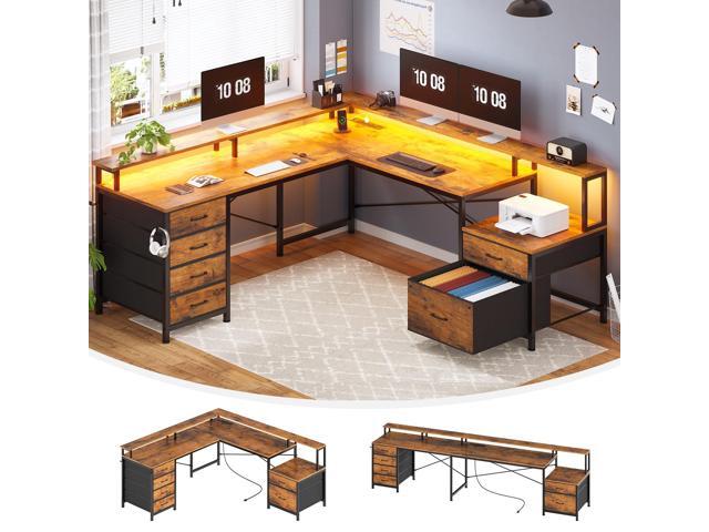 Click here for SEDETA L Shaped Desk with 6 Drawer  108 Home Offic... prices