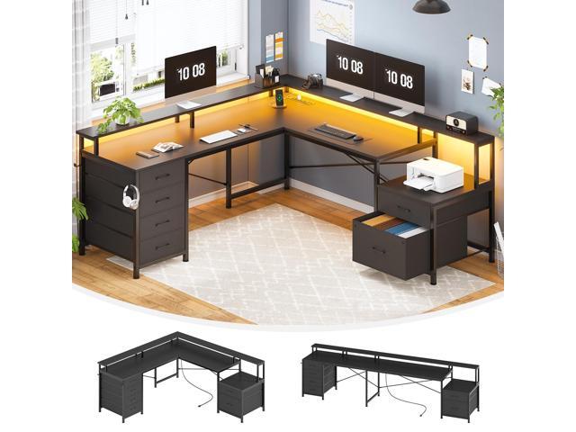 Click here for SEDETA L Shaped Desk with 6 Drawer  108 Home Offic... prices