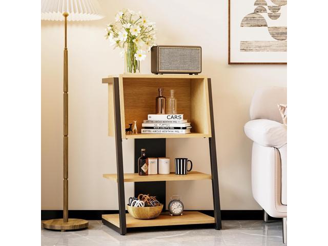 Click here for Fenge Bookshelf  4 Tier Industrial Bookcase  Ladde... prices