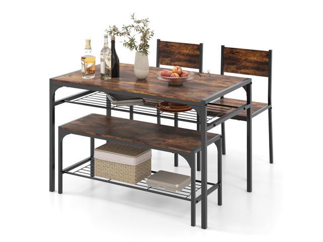 Click here for COSTWAY 4 Pieces Dining Table Set  Kitchen Table a... prices