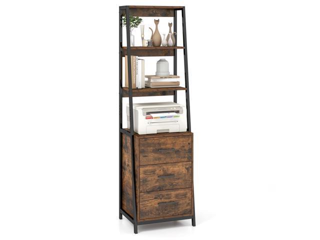 Click here for Giantex Ladder Bookshelf with Drawers  69 Tall Woo... prices