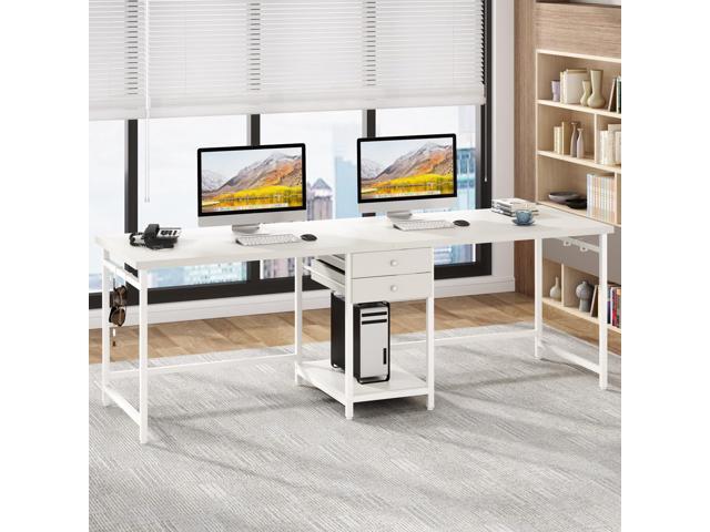 Click here for Tribesigns 78.74 Two Person Desk with 2 Drawers  L... prices